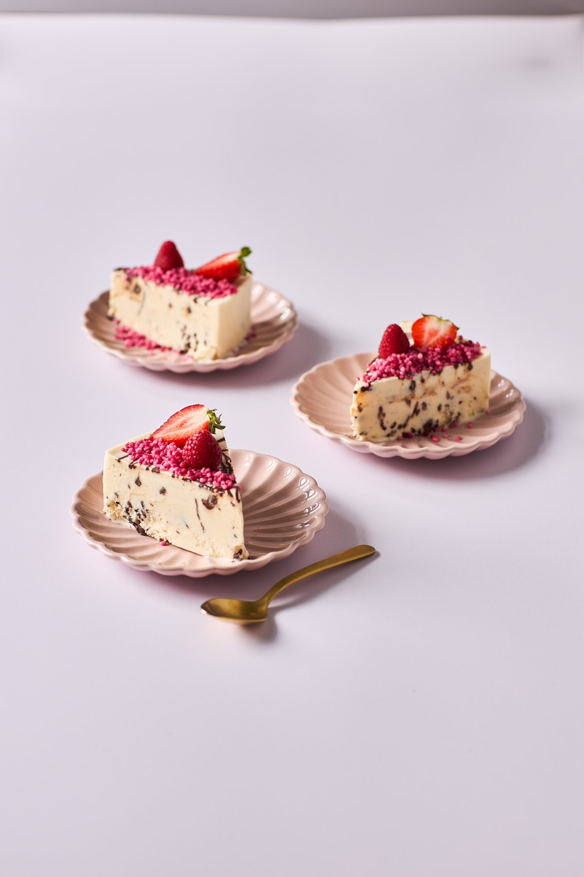 Hemgjord Stracciatella glass