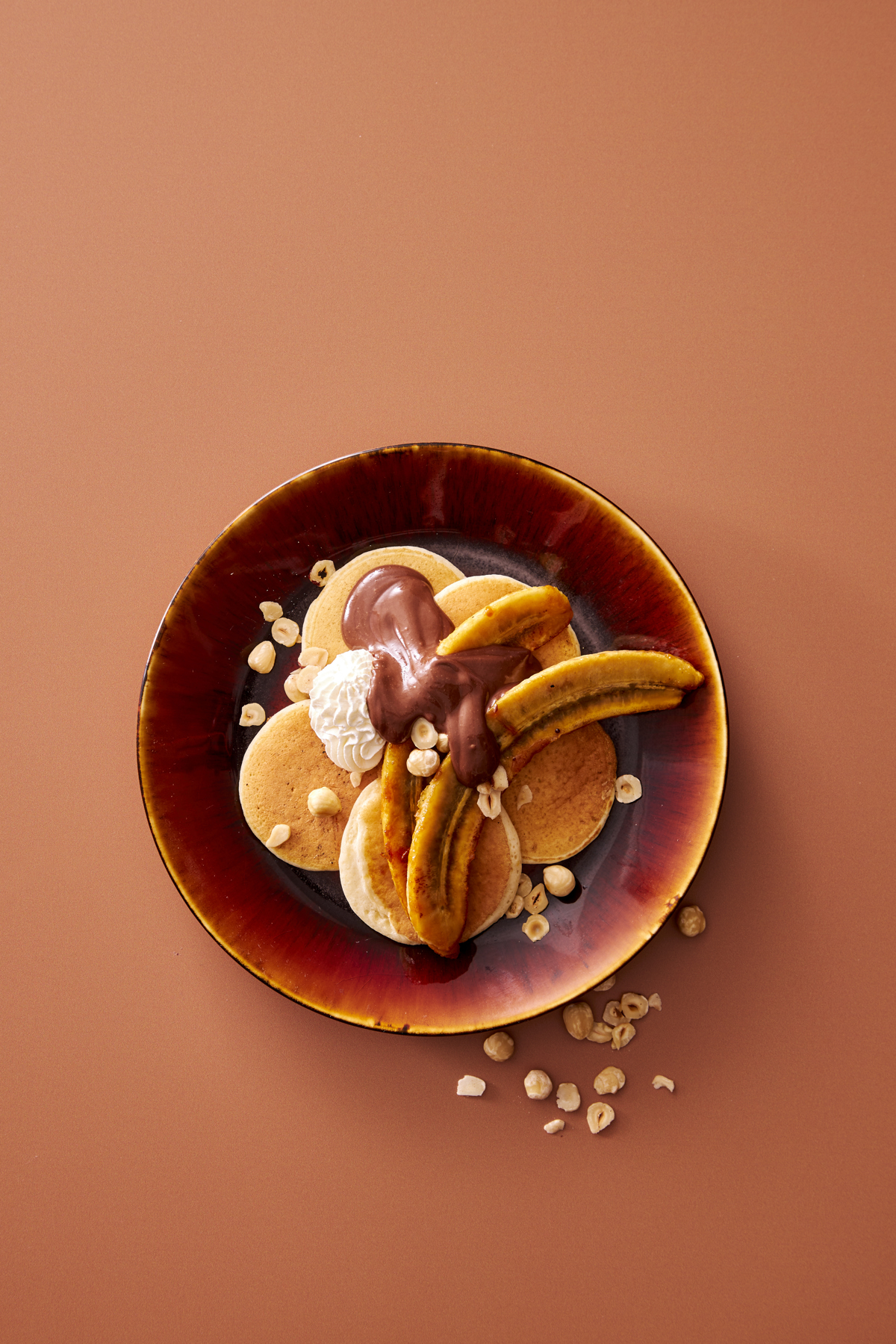 Recept på amerikanska pannkakor med Nougatsås | Odense Marcipan