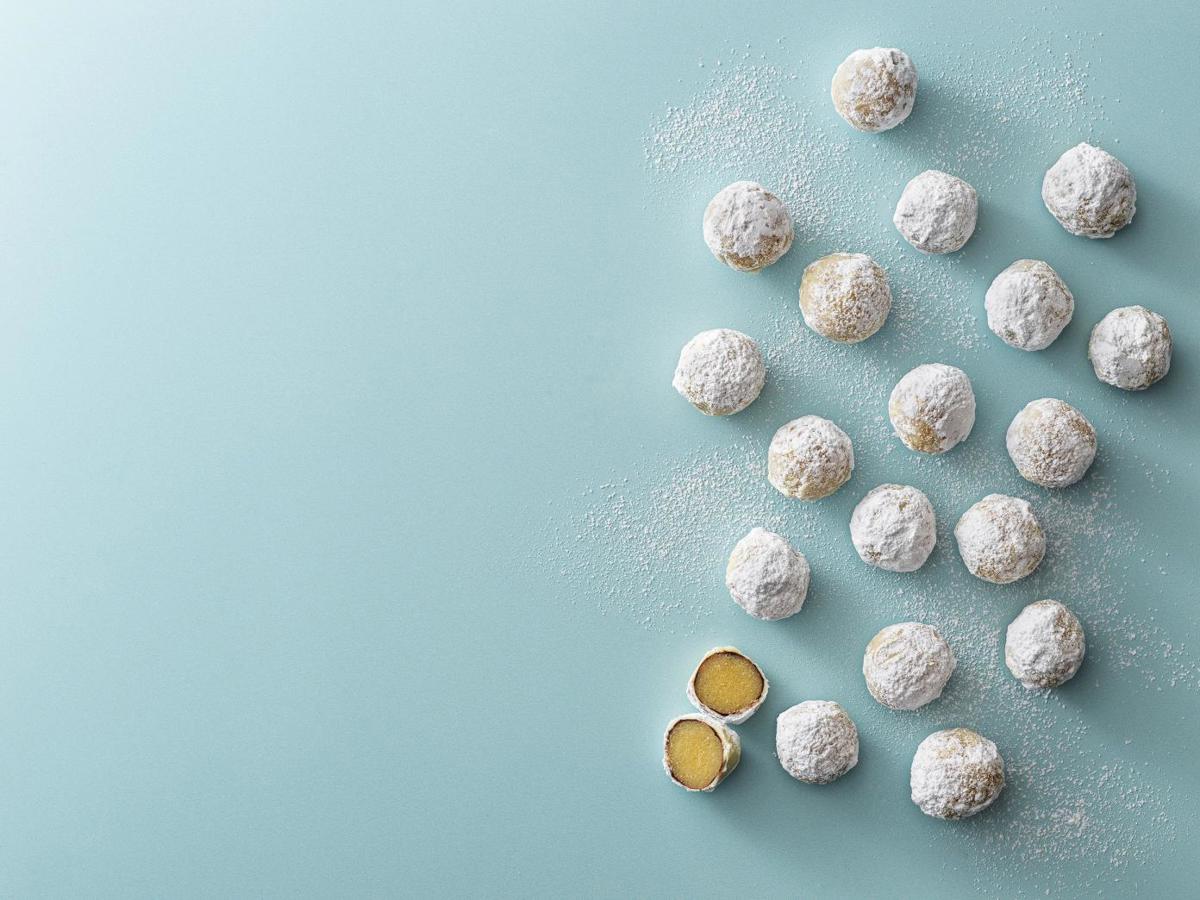 Recept på snöbollar med mandelmassa | Odense Marcipan