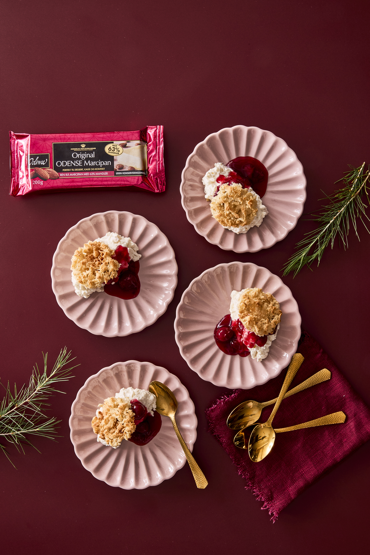Recept på Ris à la Malta med rostad mandelmassa | Odense Marcipan
