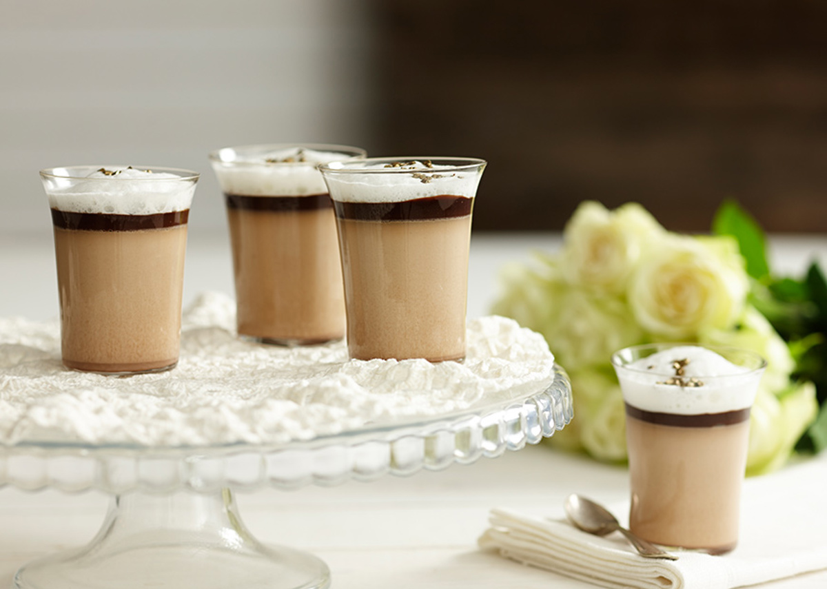 Pannacotta med choklad - Recept | Odense Marcipan