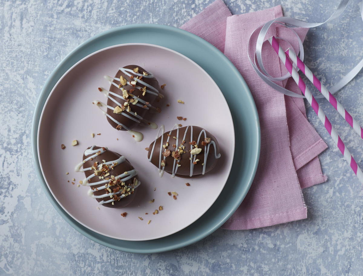 Påskägg med nougatcrunch - Recept | Odense