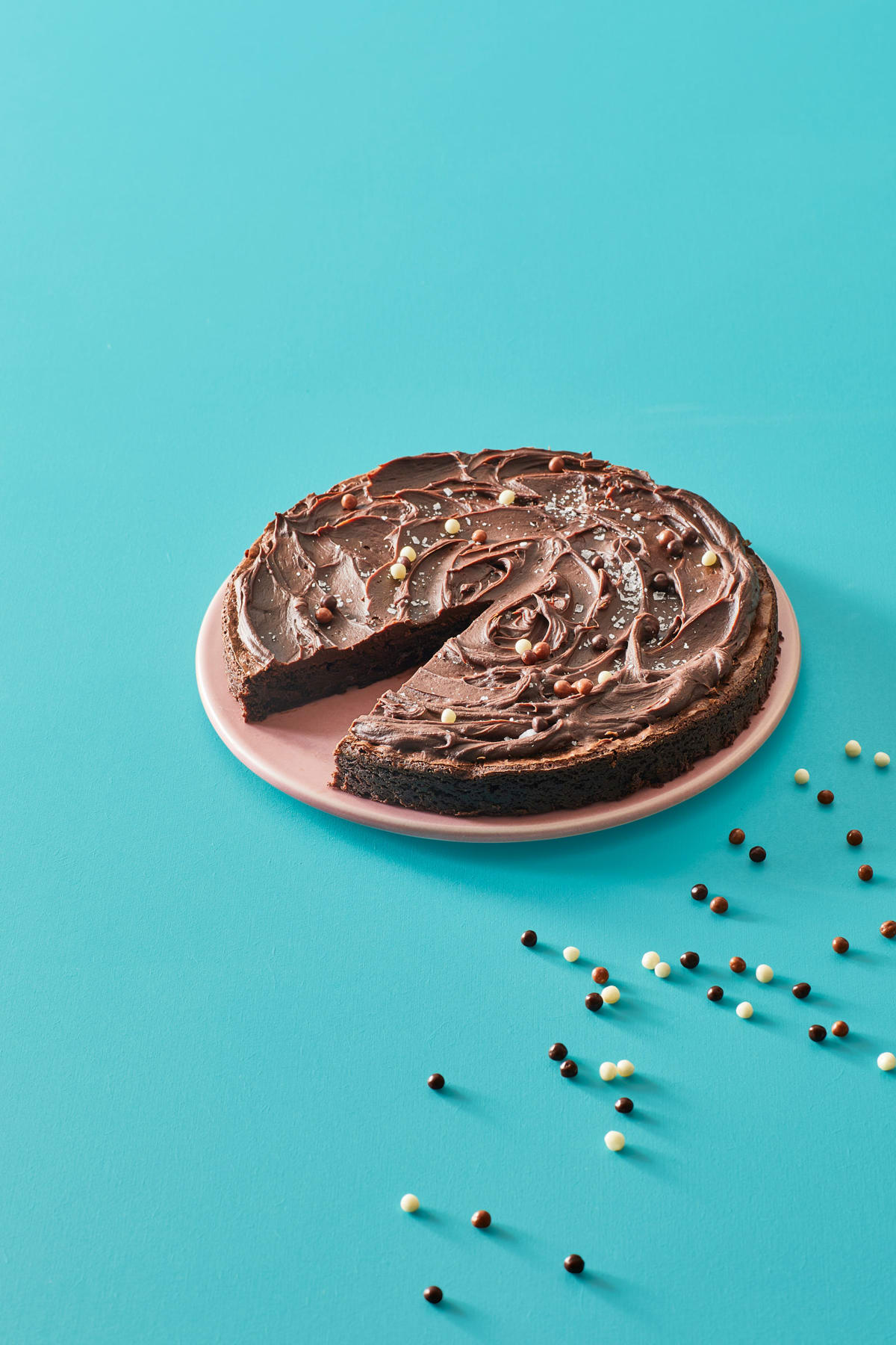 Recept på brownie med chokladganache | Odense Marcipan