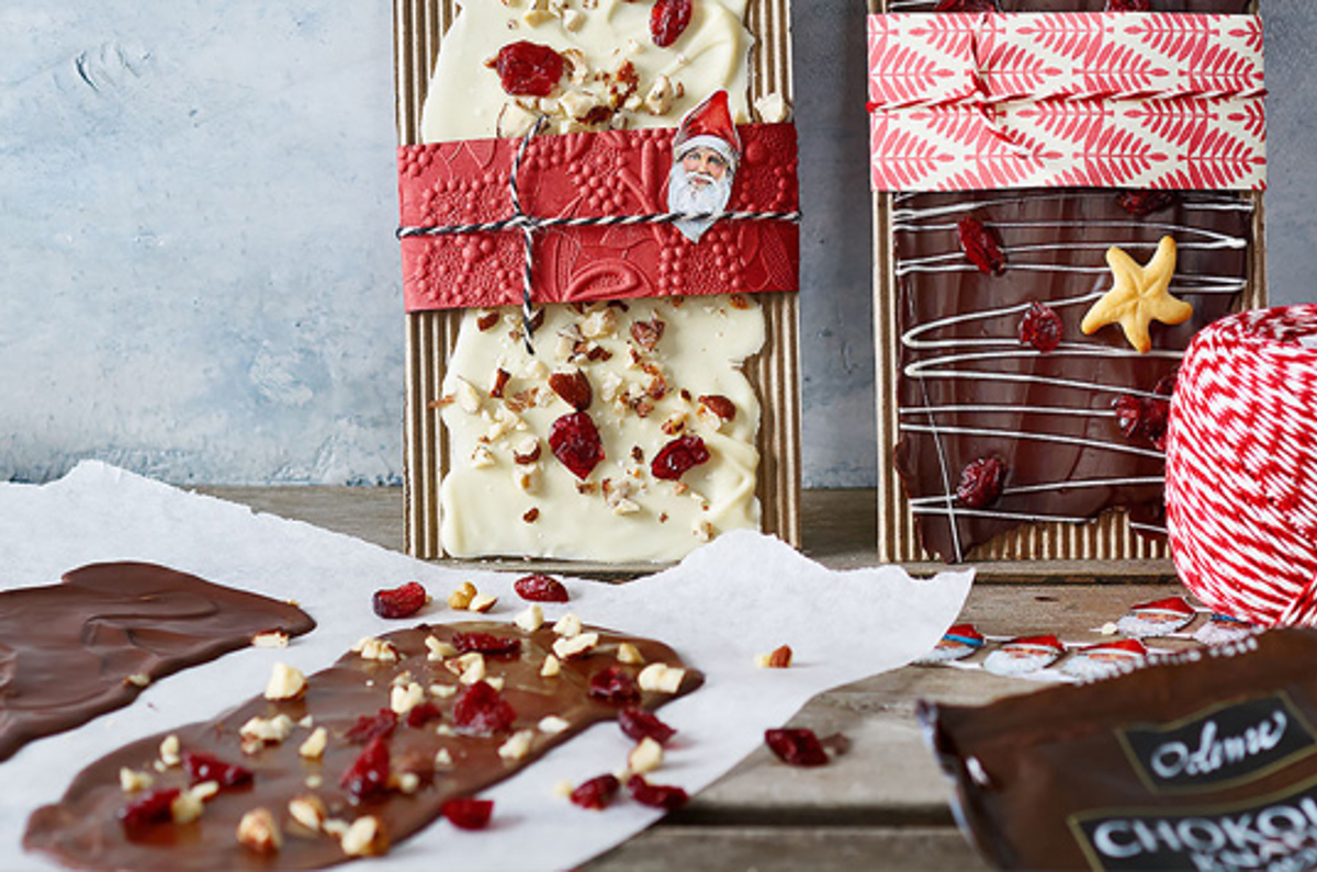 Chokladbräck med nöttopping - Recept | Odense Marcipan